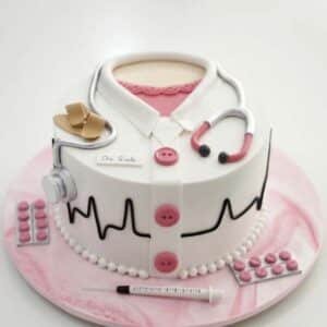 Pink Theme Dr. Cake - Cake O Clock - Best Customize Designer Cakes Lahore