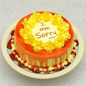 I'm Sorry Butter Scotch Cake - Cake O Clock - Best Customize Designer ...