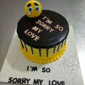 I'm Sorry Chocolate Drip Cake - Cake O Clock - Best Customize Designer ...