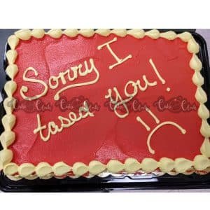 Sorry Cake - Cake O Clock - Best Customize Designer Cakes Lahore