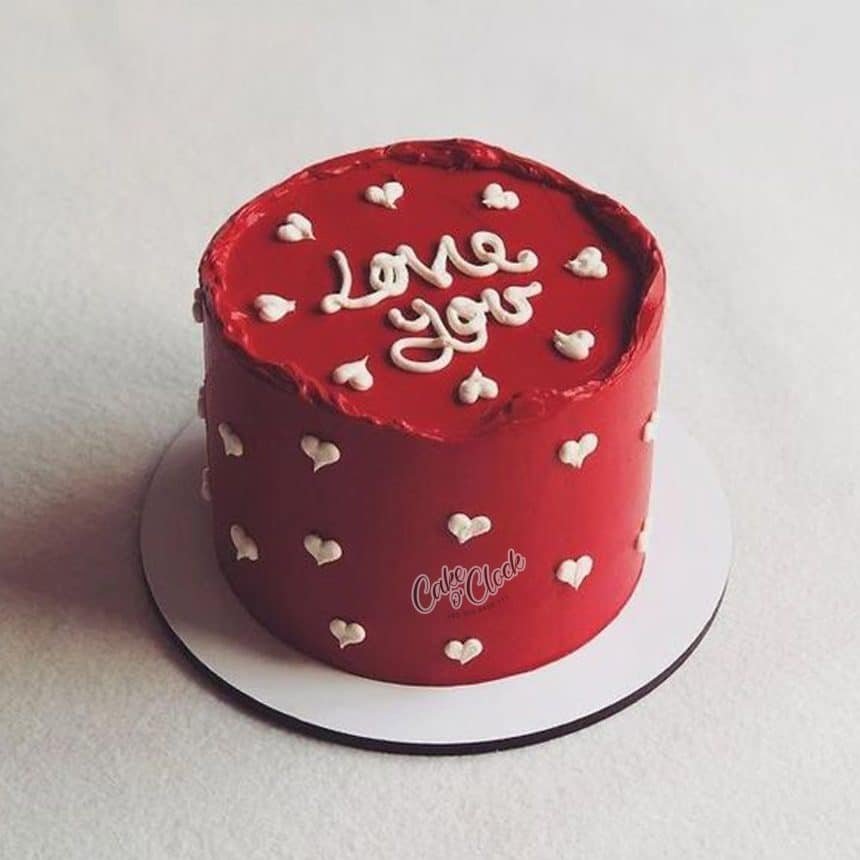 Beautiful Red Theme Cake - Cake O Clock - Best Customize Designer Cakes ...